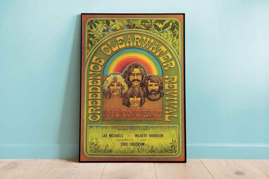 Creedence Clearwater Revival Vancouver Concert Poster (1970), CCR ...