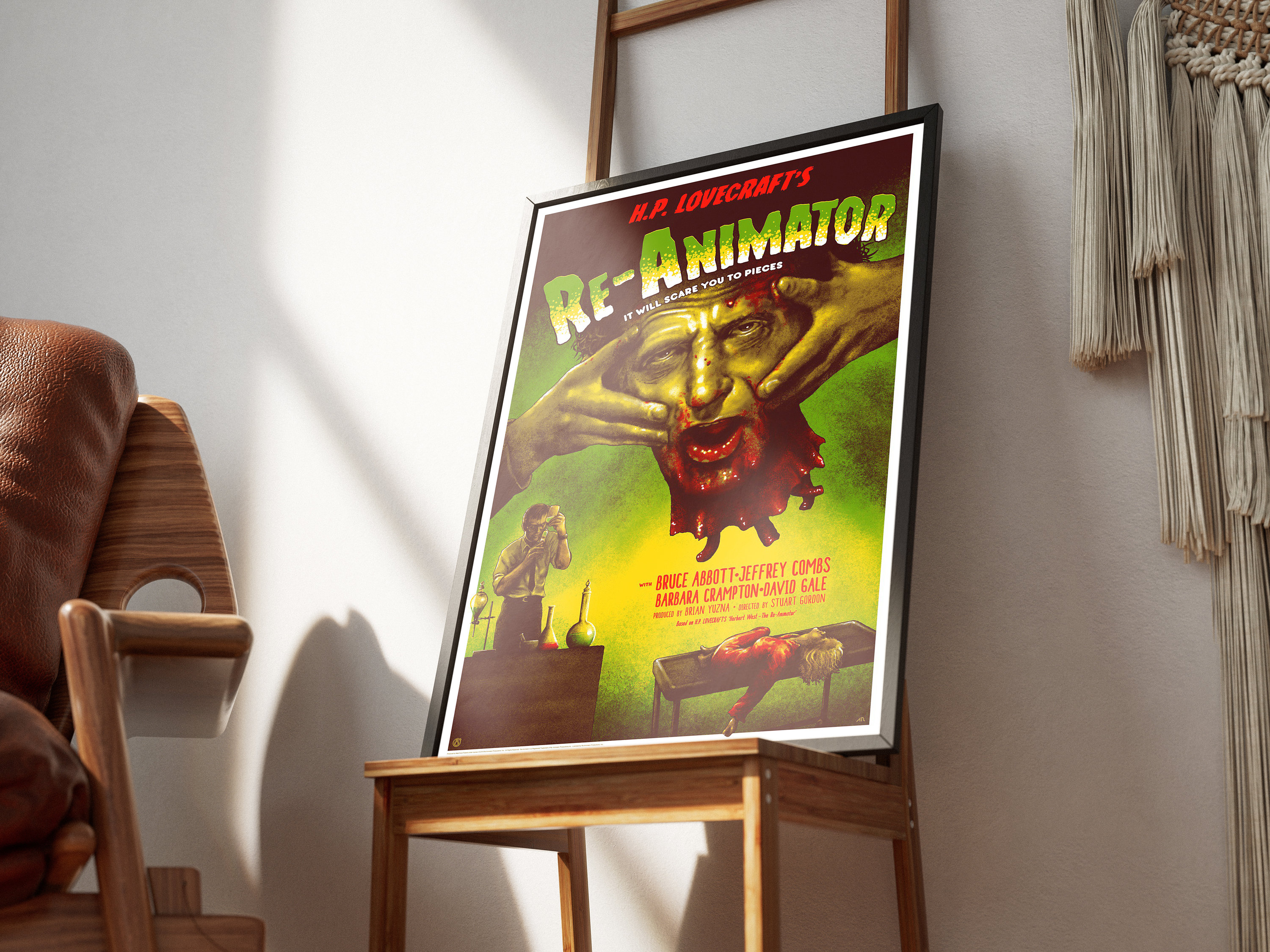 Re-animator Movie Poster 1985, B Movie Posters, Wall Art, Home Decor ...