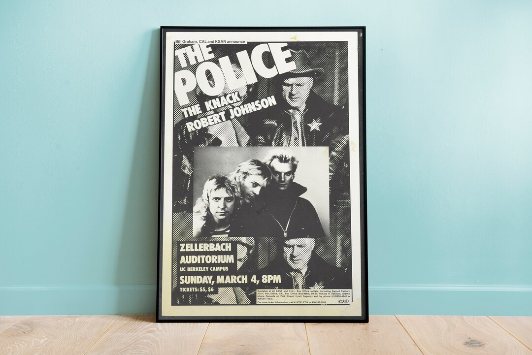 The Police Berkeley Campus Concert Poster, Music Gift, Printable Poster ...