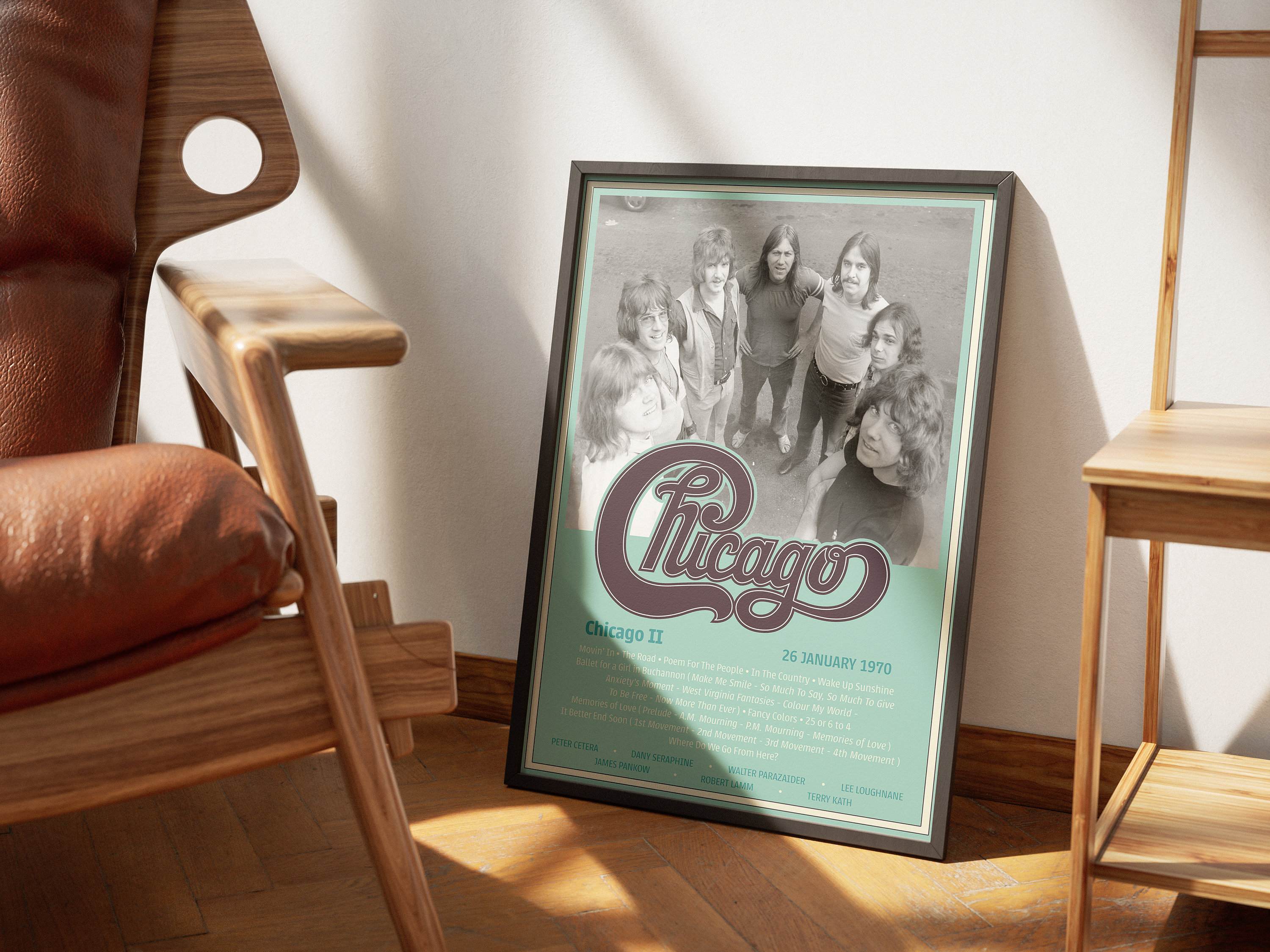 Chicago Band Chicago II Album Poster, Vintage Wall Art, Retro Music ...