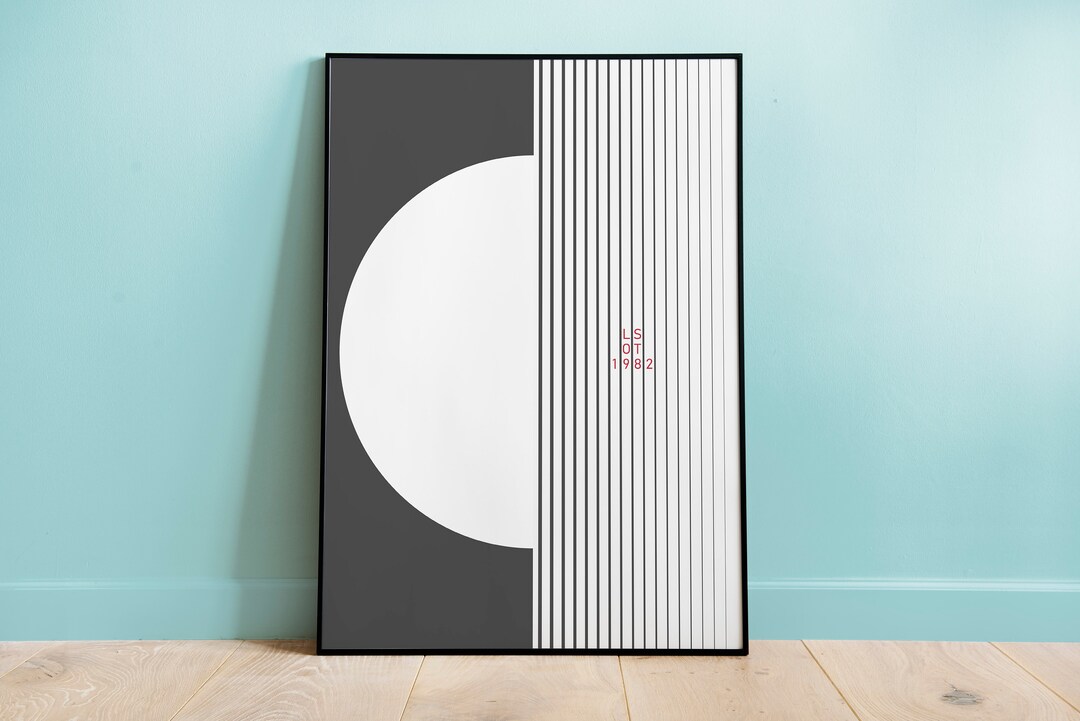 Black Lines Print, Black and White Exhibition Poster, Minimal Wall Art ...