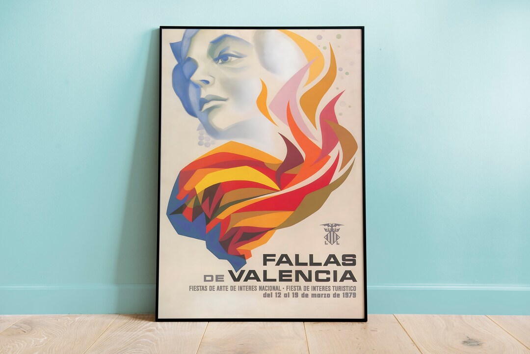 Fallas De Valencia 1979 Poster, Vintage Poster, Digitally Remastered ...