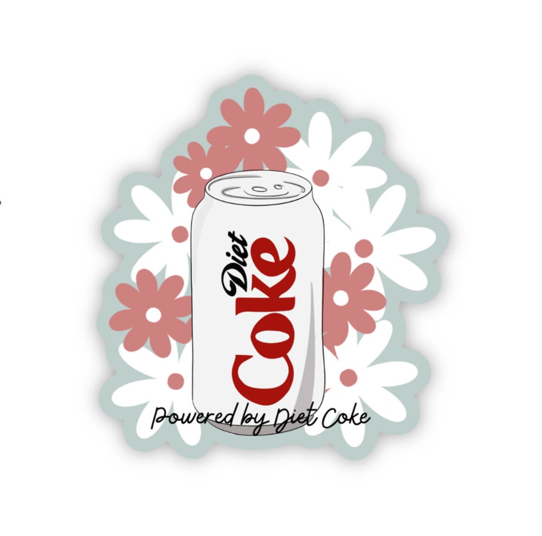 Diet Coke Sticker, Powered by Diet Coke, Diet Coke Gifts, Cold Drinks ...