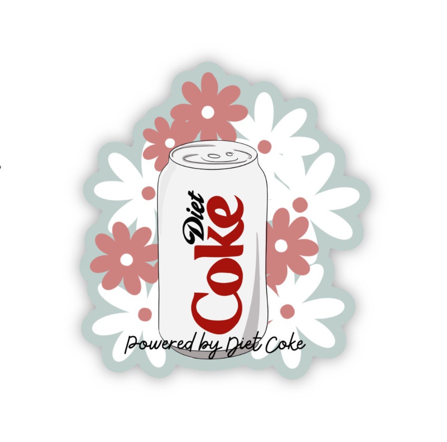 Diet Coke Sticker, Powered by Diet Coke, Diet Coke Gifts, Cold Drinks ...
