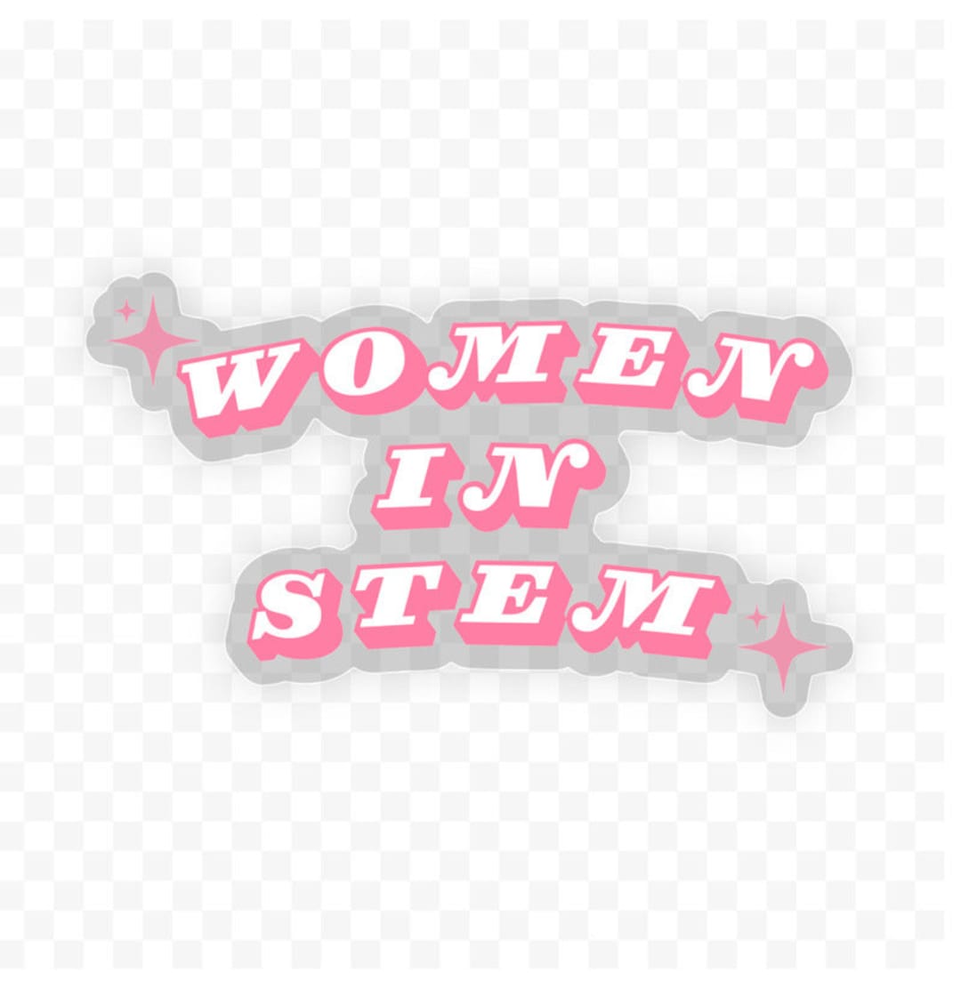 Pink Women in STEM Sticker, Empowering Women Stickers, Cute Laptop Decor, Inspirational Stickers ...