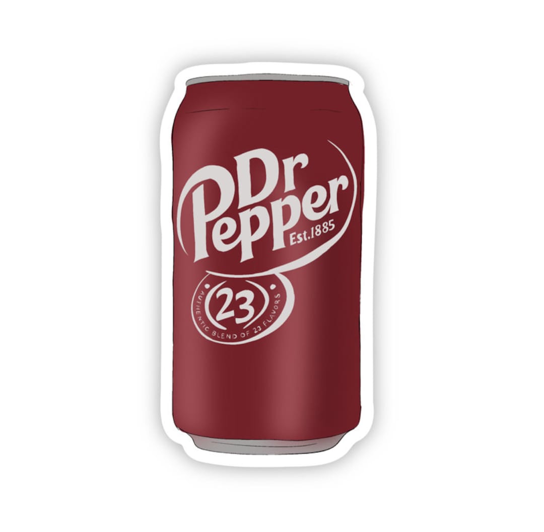 Dr Pepper Sticker, Dr Pepper Theme Decor, Dr P. Vynil, Gifts for Her ...