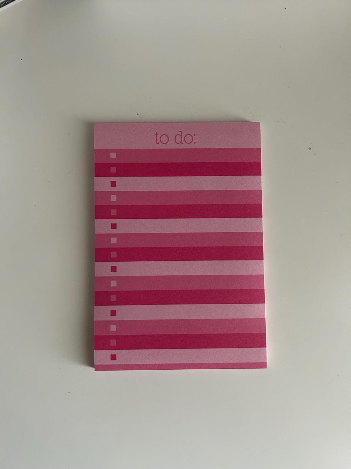 Pink to Do List Post It Note Pad, Cute, Sticky Notes, Reminders Notes ...