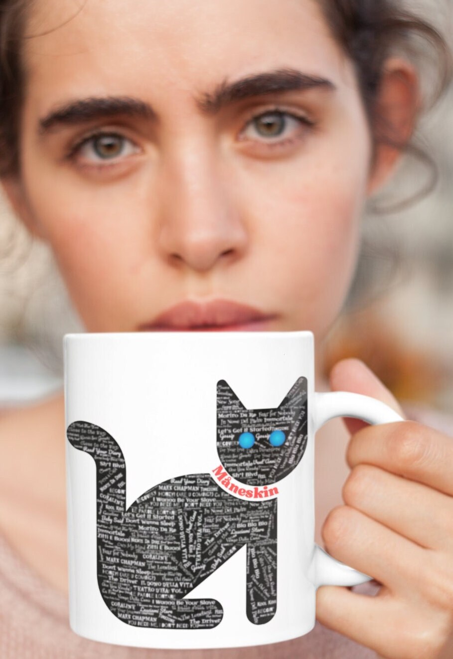 Maneskin Cat Mug Maneskin Cat Coffee Cup Maneskin Coffee - Etsy