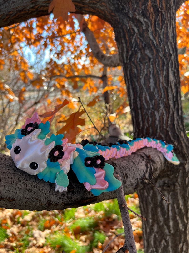 22 3D Printed Articulated Axolotl Dragon With Wings and - Etsy