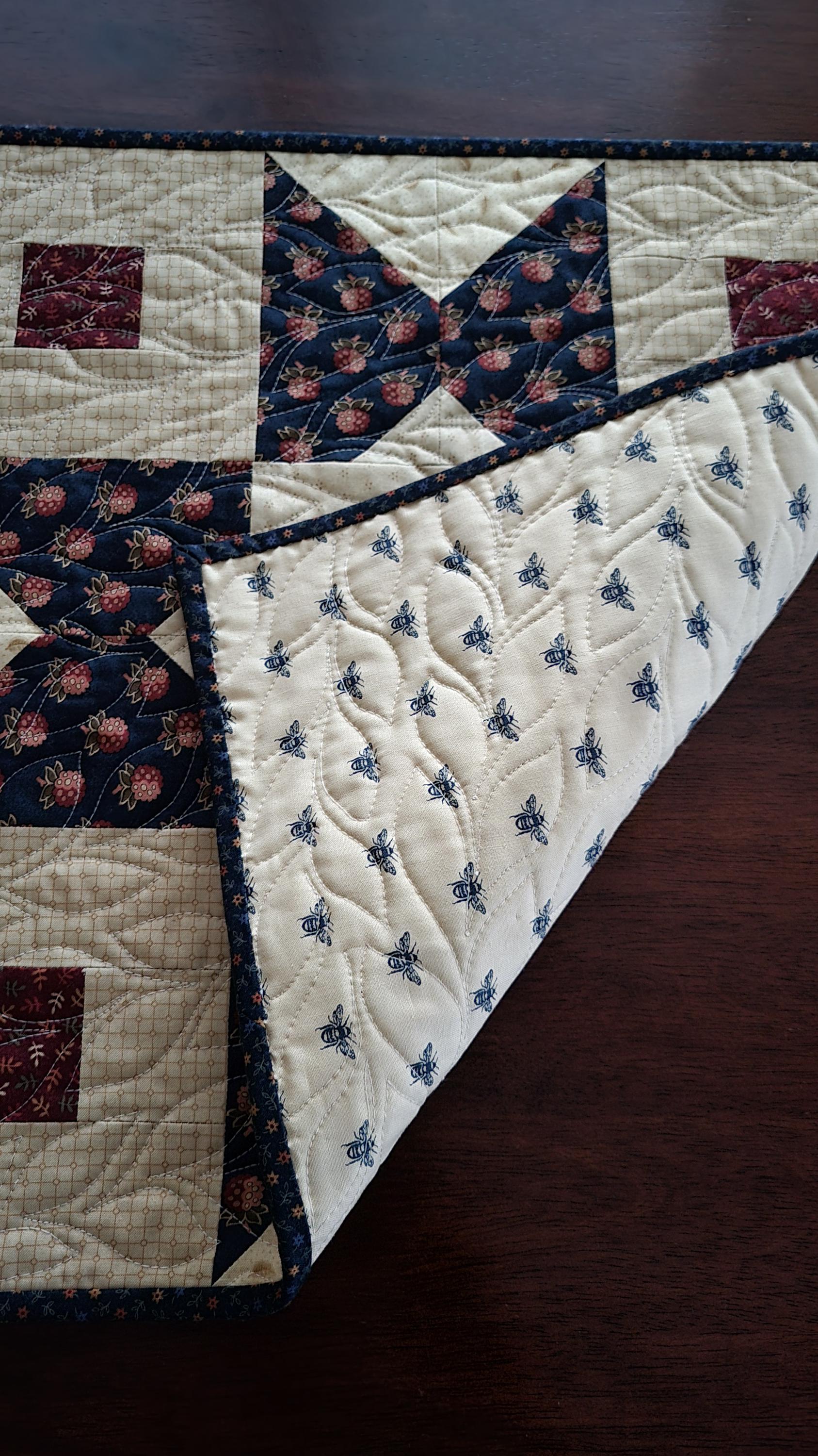 Fall Table Topper, Quilted Table Topper, 18" Square Table Topper ...