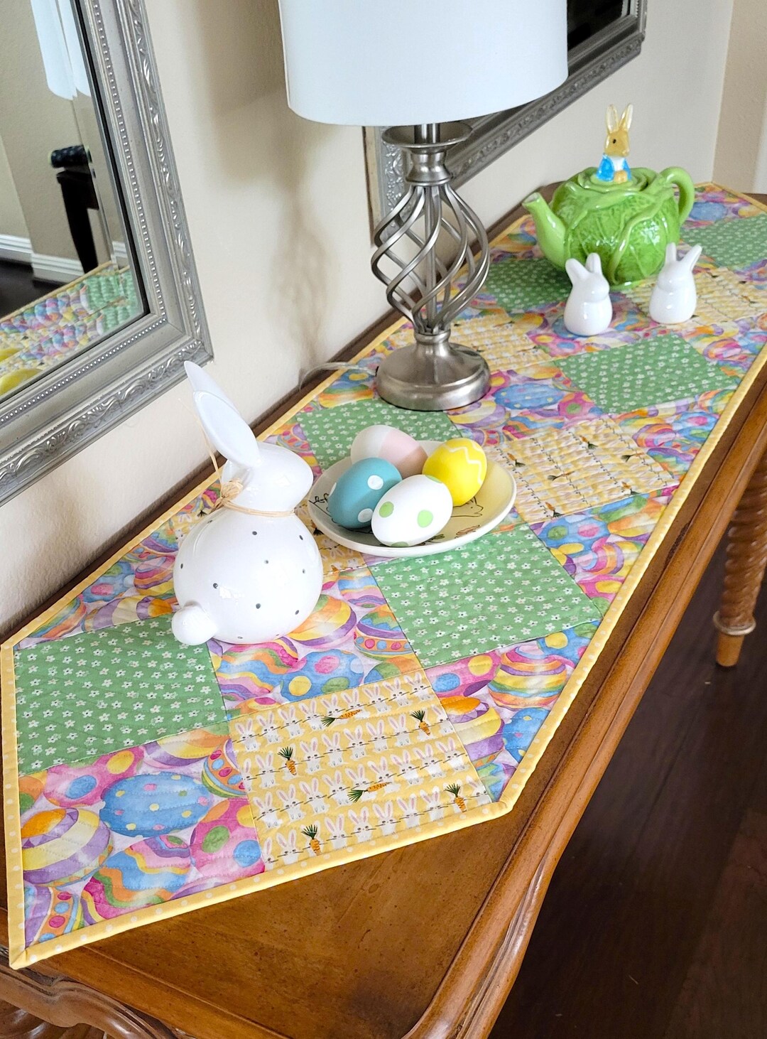 Easter Table Runner, Spring Table Runner, Easter Decor, Easter Party Decor, Easter Table Decor ...