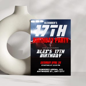 Boxing Birthday Party Invitation Template for Teens, MMA UFC Birthday ...