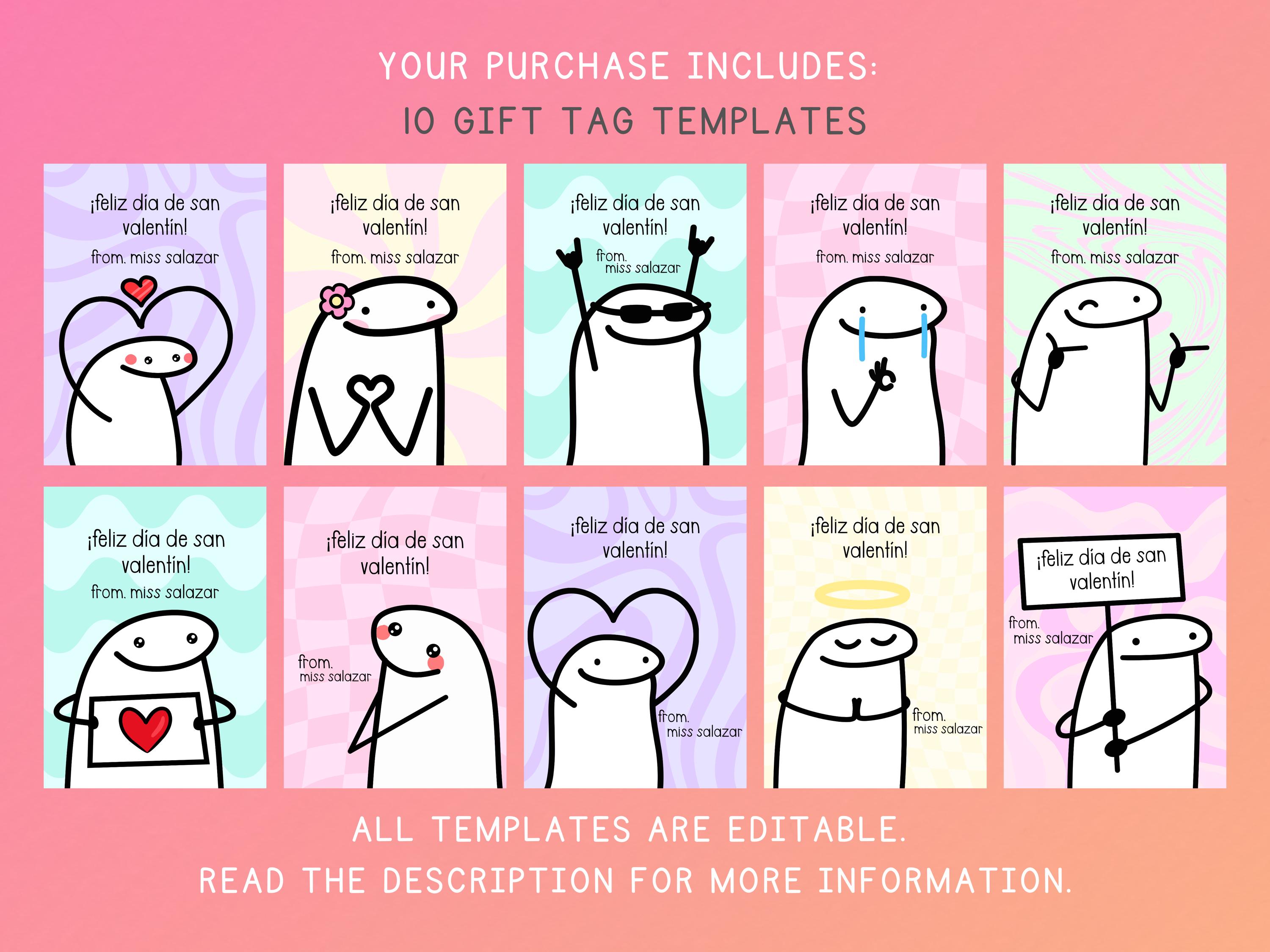 Spanish Doodle Meme Valentine Cards for Students, Valentine Cards for ...