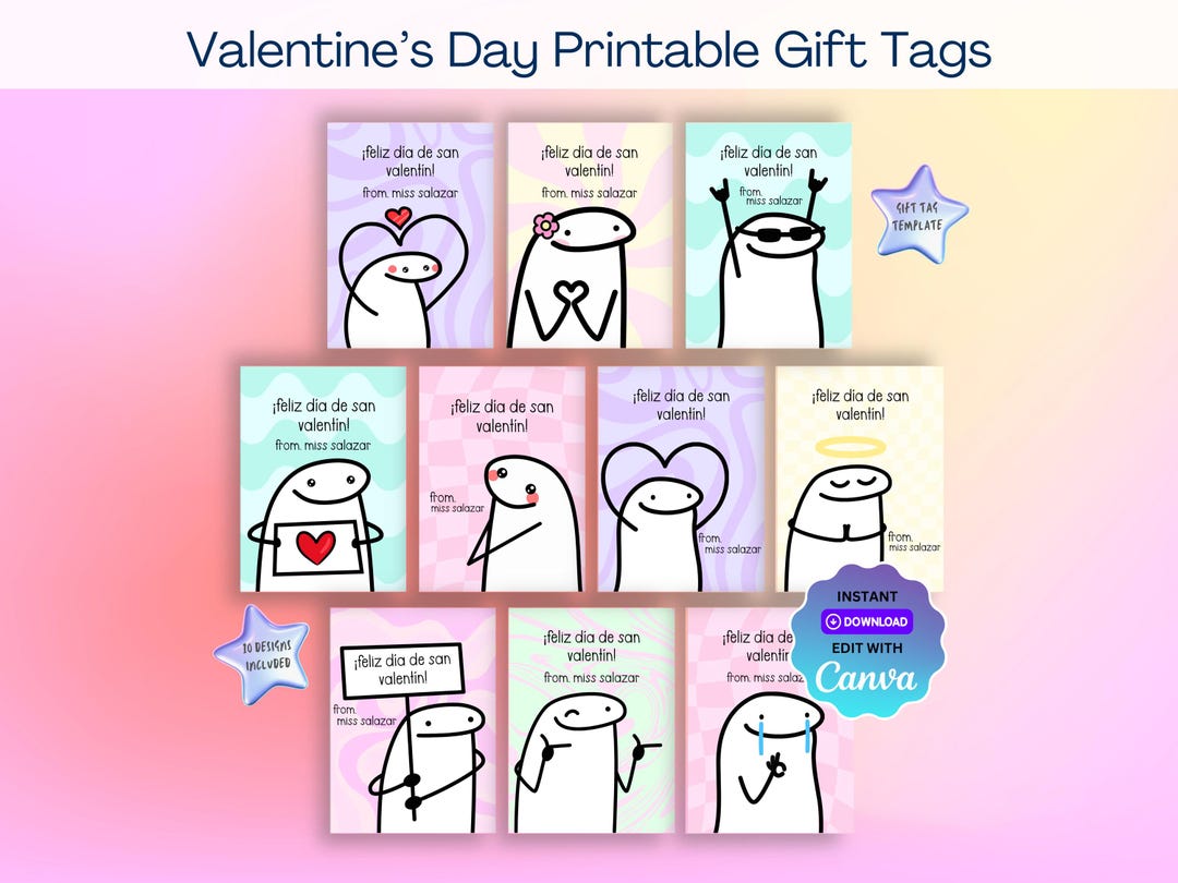 Spanish Doodle Meme Valentine Cards for Students, Valentine Cards for ...