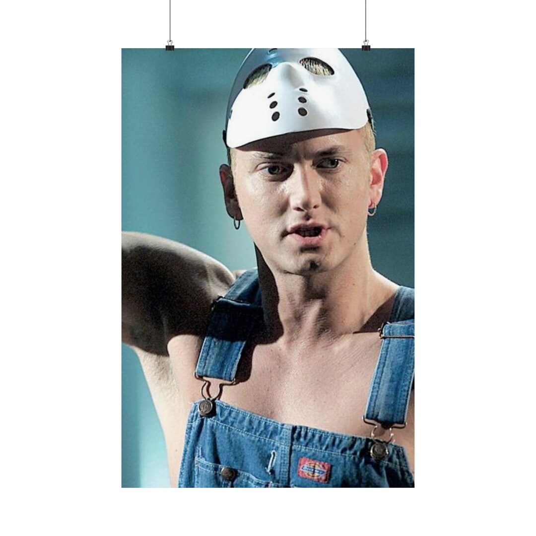EMIN3M Poster, Slim Shady Hockey Mask Image, Room and House Decor - Etsy