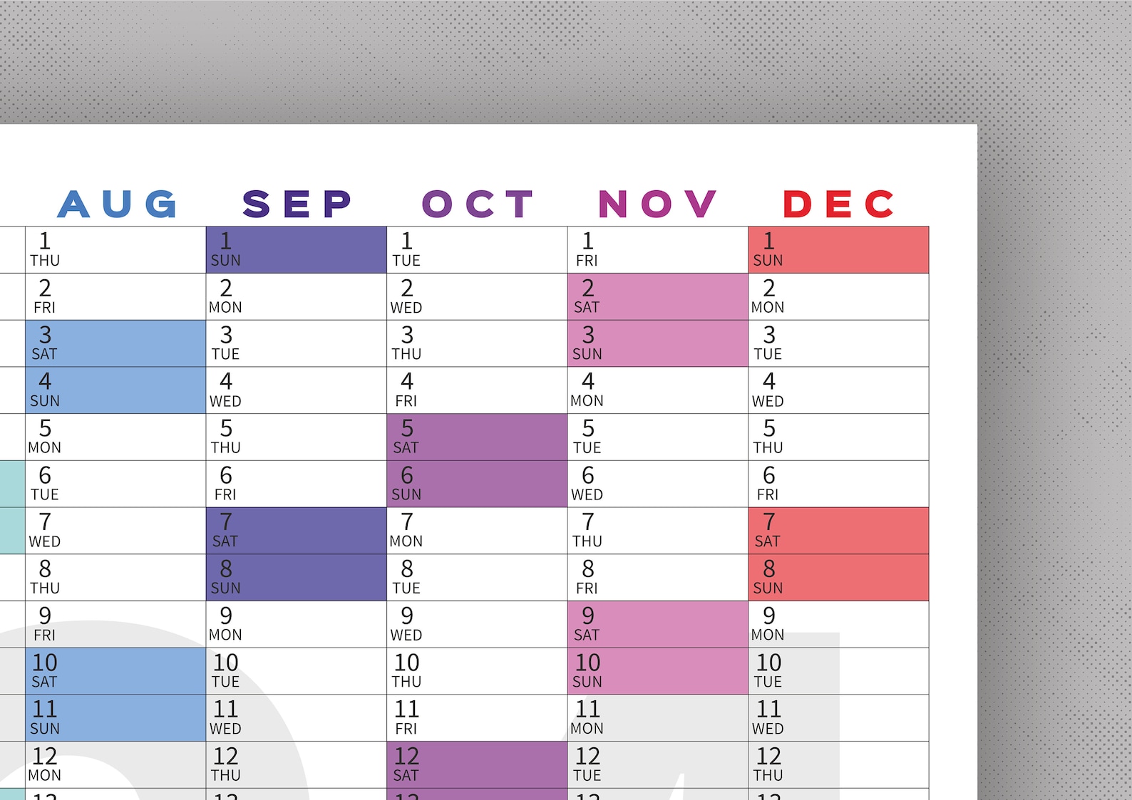 Year Planner 2024 | 1 Page Printable Minimal Design Calendar - Etsy