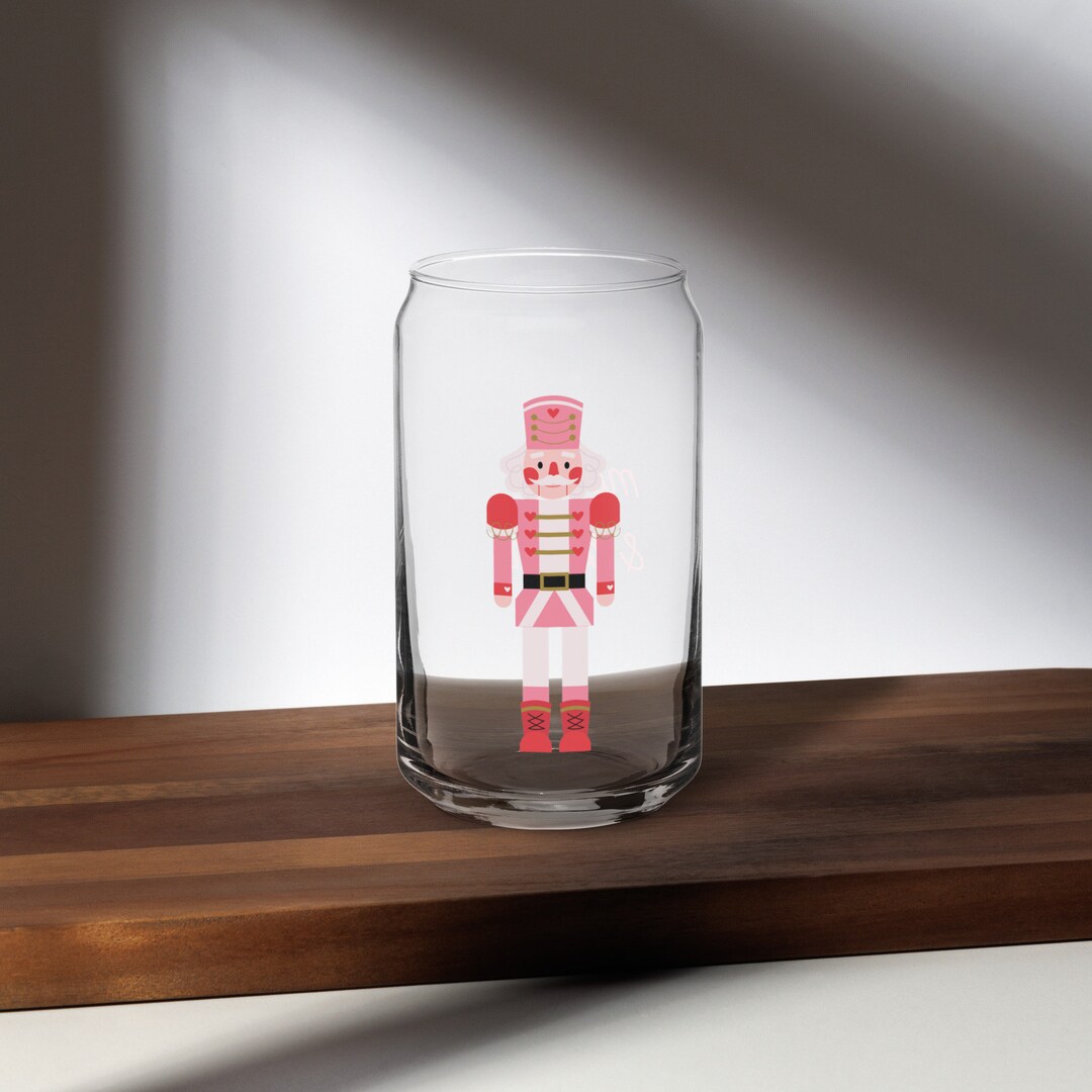 Nutcracker Holiday Can-shaped Glass - Etsy