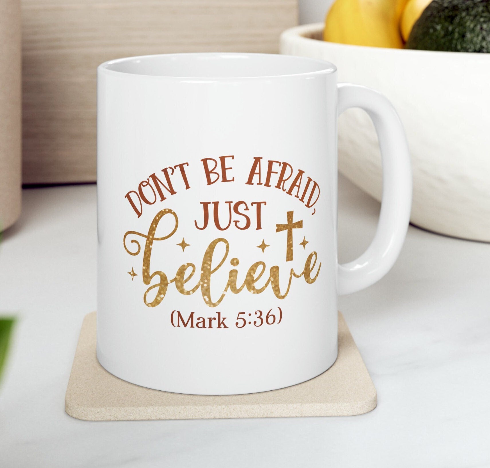 Faithful Graphic Mug, Christian Bible Verse,text Unique Gift for Groups ...