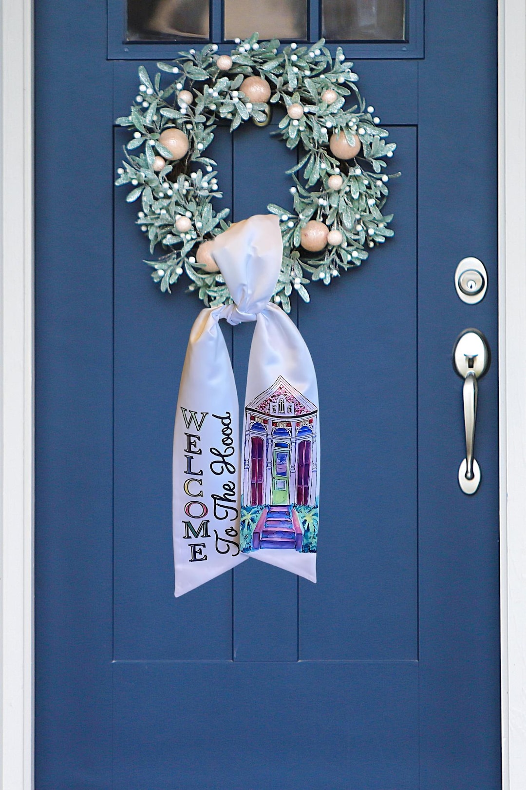 Welcome to the Hood Louisiana Shotgun House Wreath Sash - Etsy