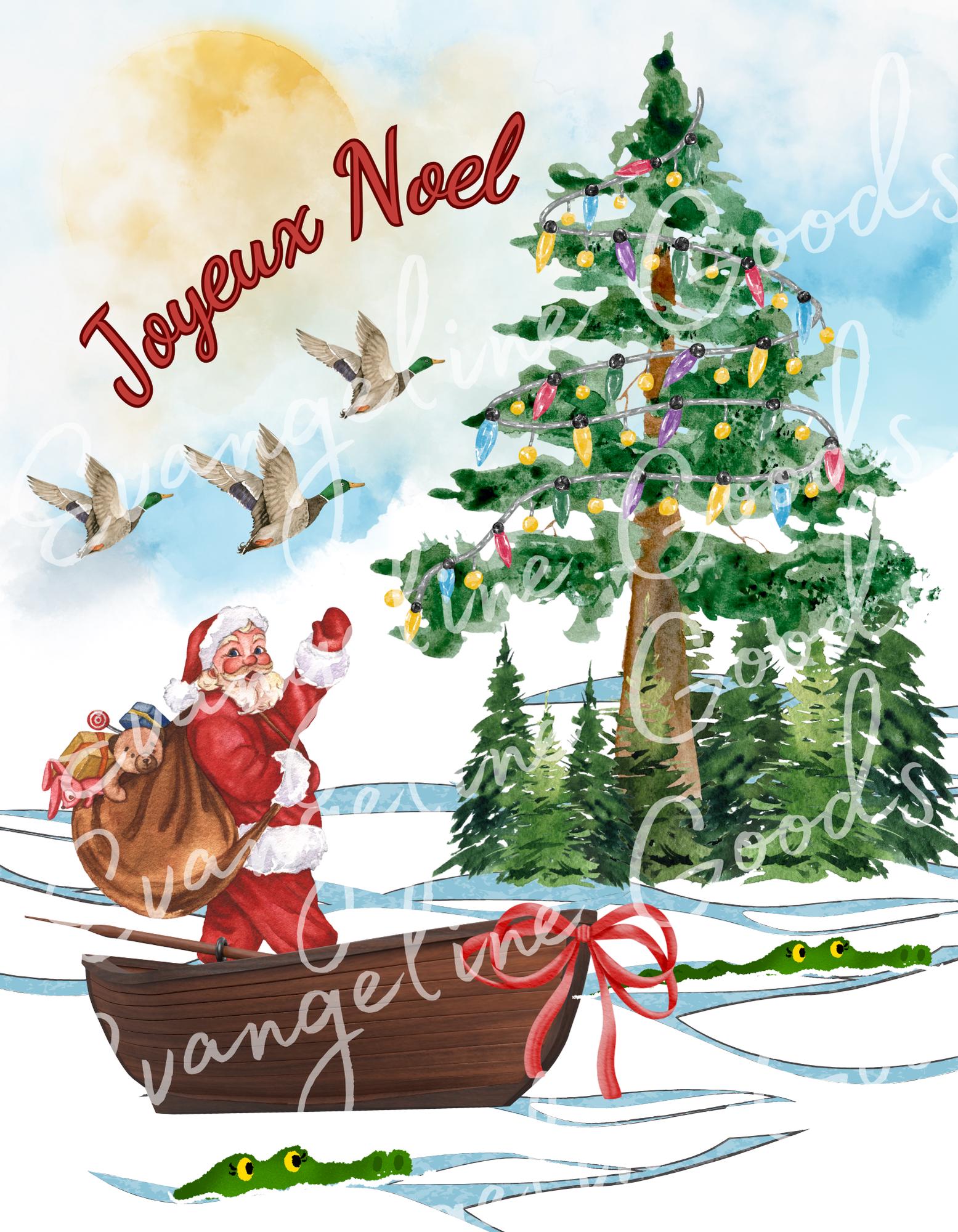 Joyeux Noel Cajun Louisiana Christmas Clipart - Etsy