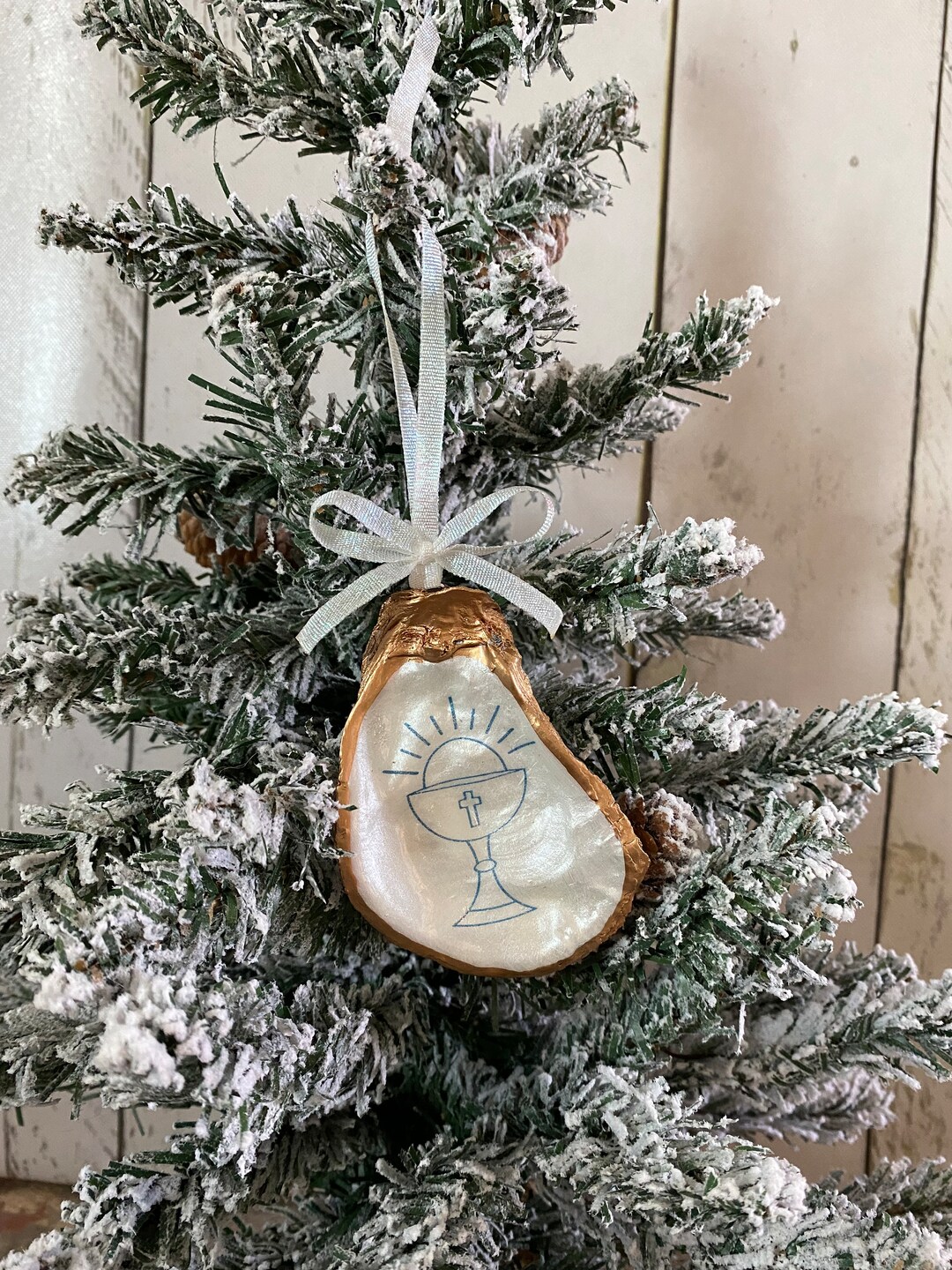 Eucharist Oyster Shell Ornament - Etsy