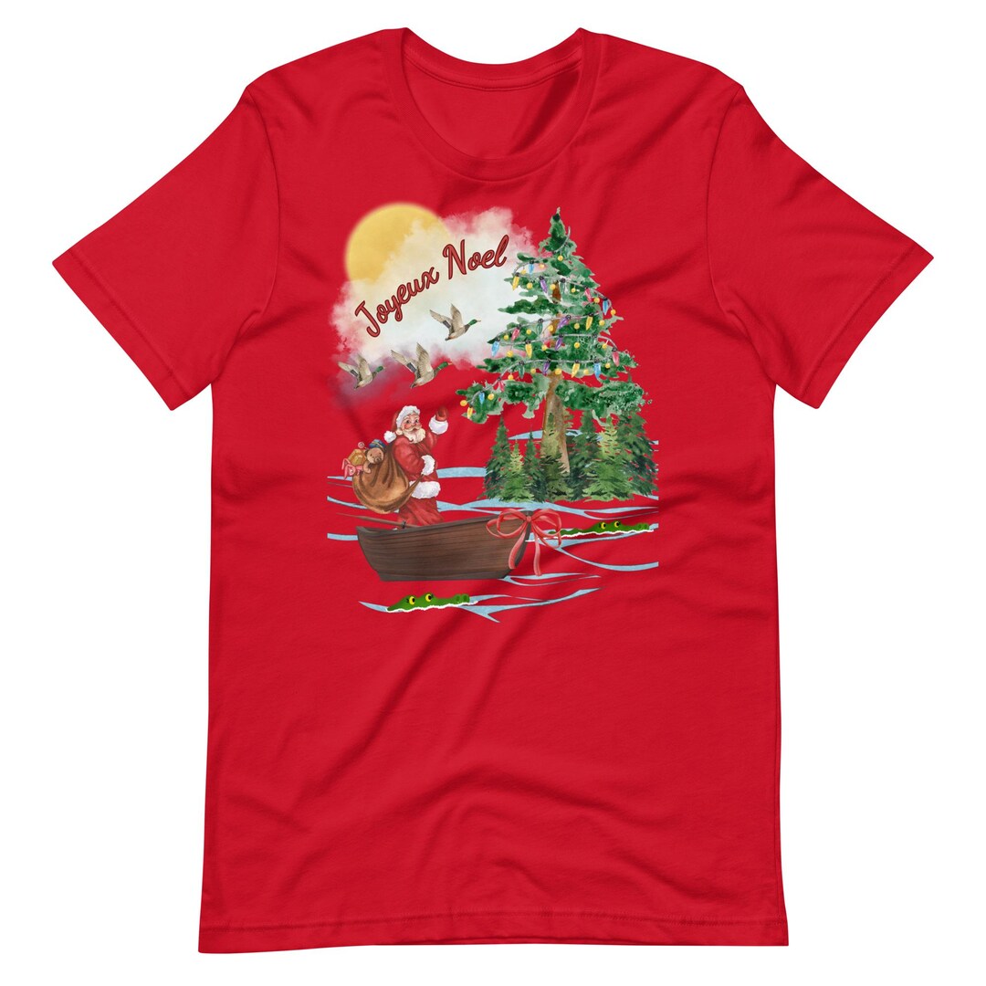 Santa on the Bayou Unisex T-shirt - Etsy