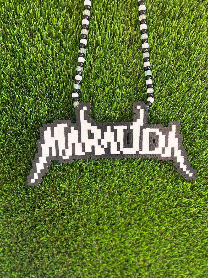 MARAUDA PERLER Rave Trippy Large Plur Festivals Perler Necklace Svdden ...