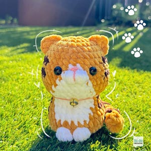 Tabby Cat Crochet Pattern – No-sew Amigurumi Kitten Plushie, Advanced ...