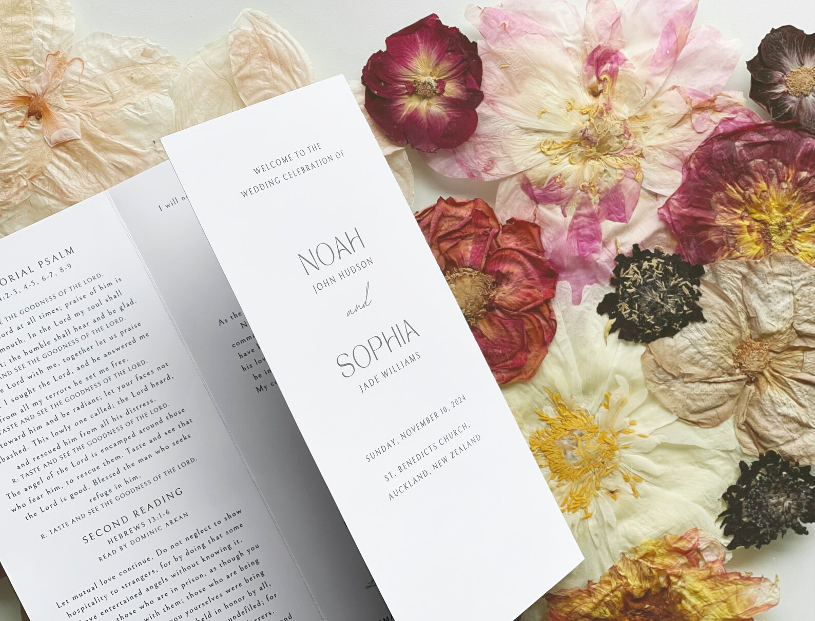 Catholic Wedding Program Template, Catholic Wedding Program, Church ...