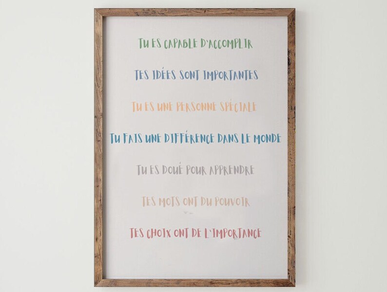 Positive Parenting Affirmation Poster, for Baby Girl and Boy Nursery ...