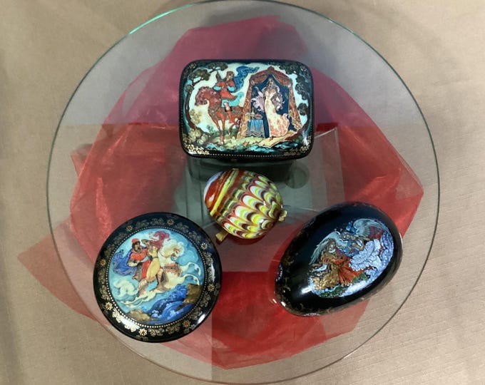 Vintage Kholuy Russian Porcelain Music Boxes – Fairy Tale Collection - Etsy