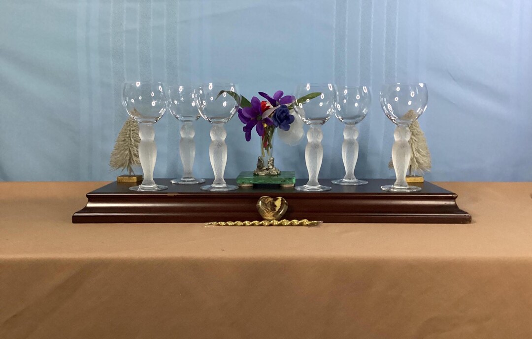 Vintage Bayel France Crystal Small Volume Wine Glasses - Frosted Owl ...