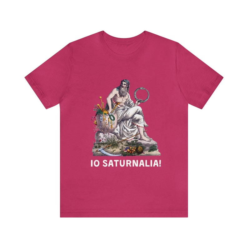 Saturnalia Saturnus in Color Latin Short Sleeve Shirt Roman Holiday ...