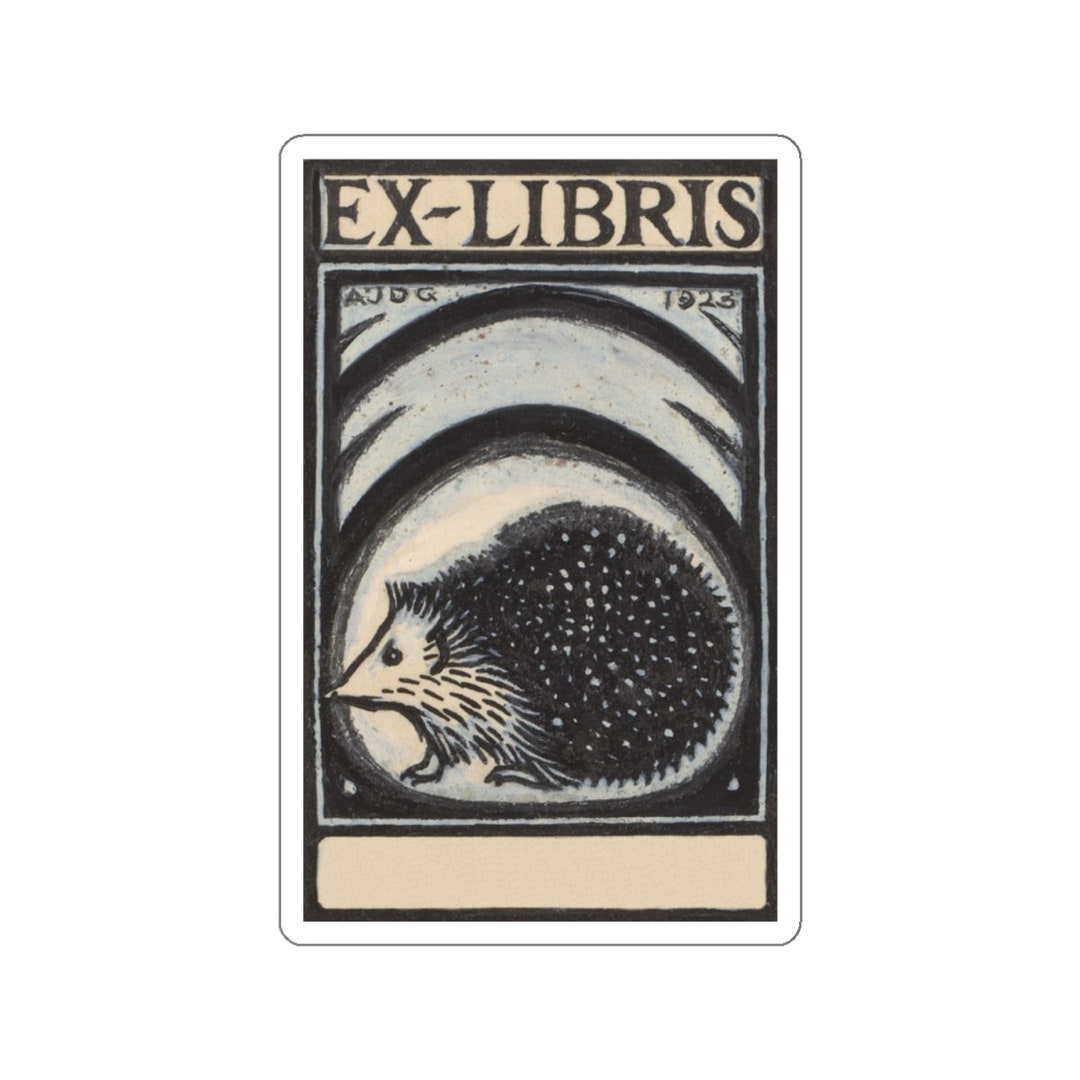 Ex Libris Hedgehog Latin Sticker Book Sticker A Latin Teacher Gift ...