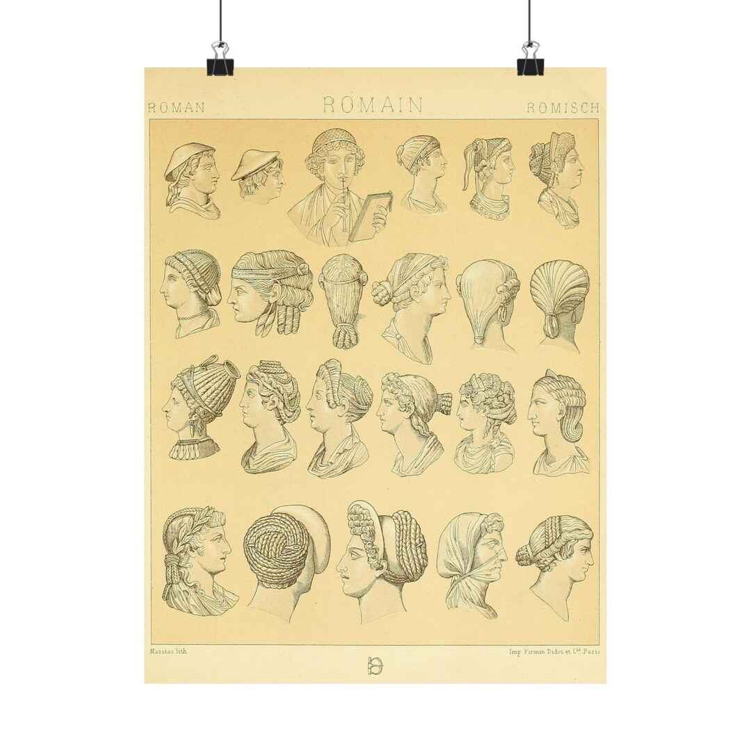 Roman Hairstyles Classroom Poster: Ancient Rome Education Wall Art - Etsy