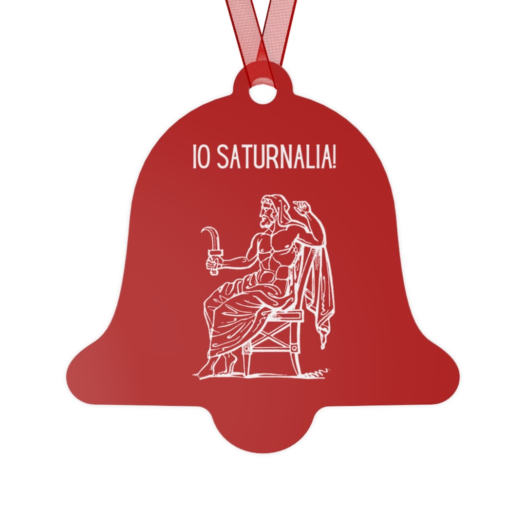 Saturnalia Ornament Red Metal Ancient Roman Holiday Latin Teacher Gift ...