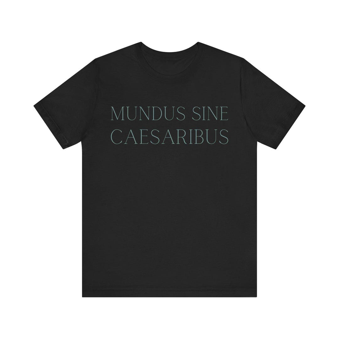 Mundus Sine Caesaribus Tee: Classical Roman History Buff Shirt - Etsy
