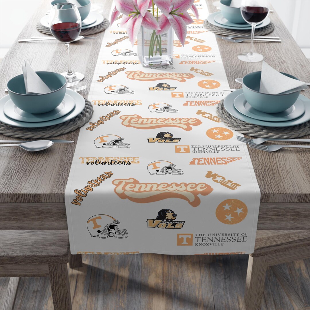 Tennessee Table Runner, UT Football Game, UT Tailgate Party, University ...