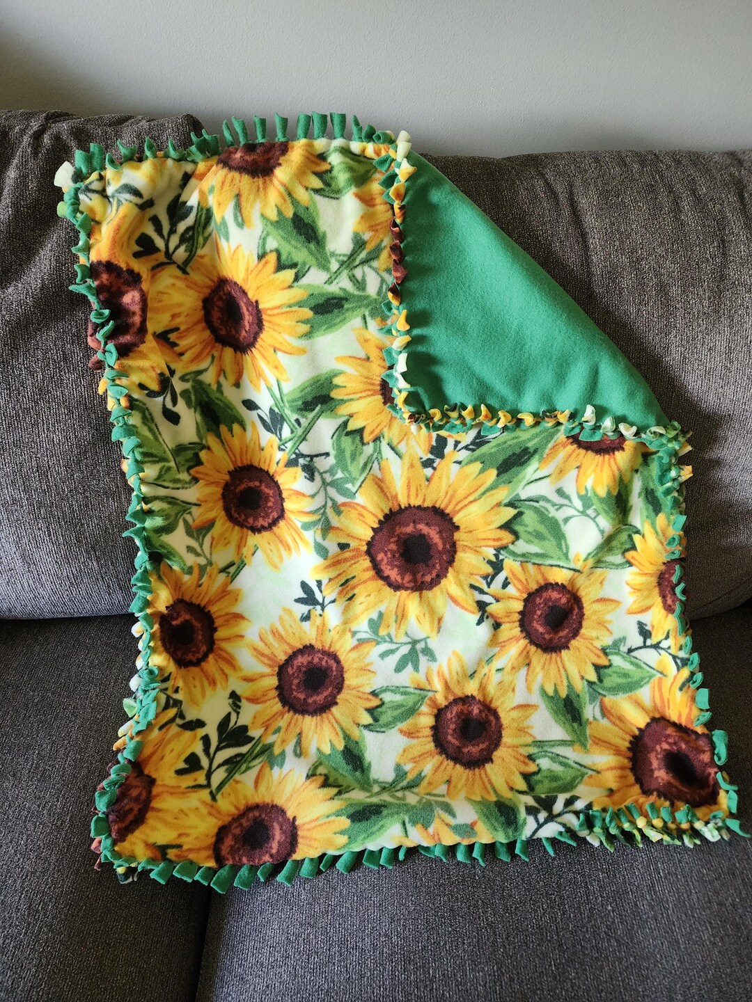 Sunflower Fleece Blanket for Baby/pets - Etsy