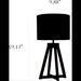 Retro Lamp Triangular Wooden Accent Lamp Natural Triangular Wooden ...