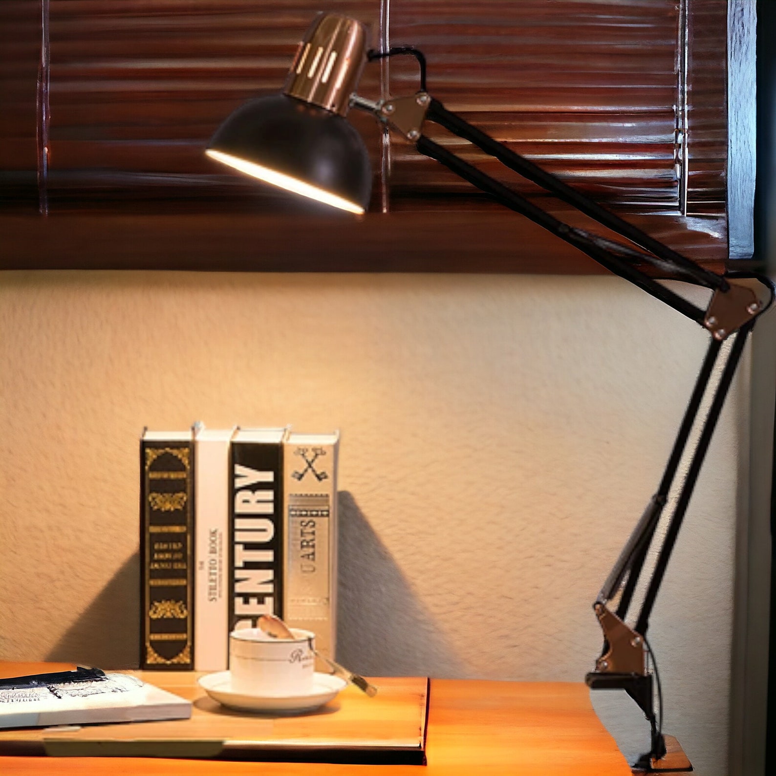 Studio Desk Lamp Vintage Portable Lamps With Clamp Book Reading Folding ...
