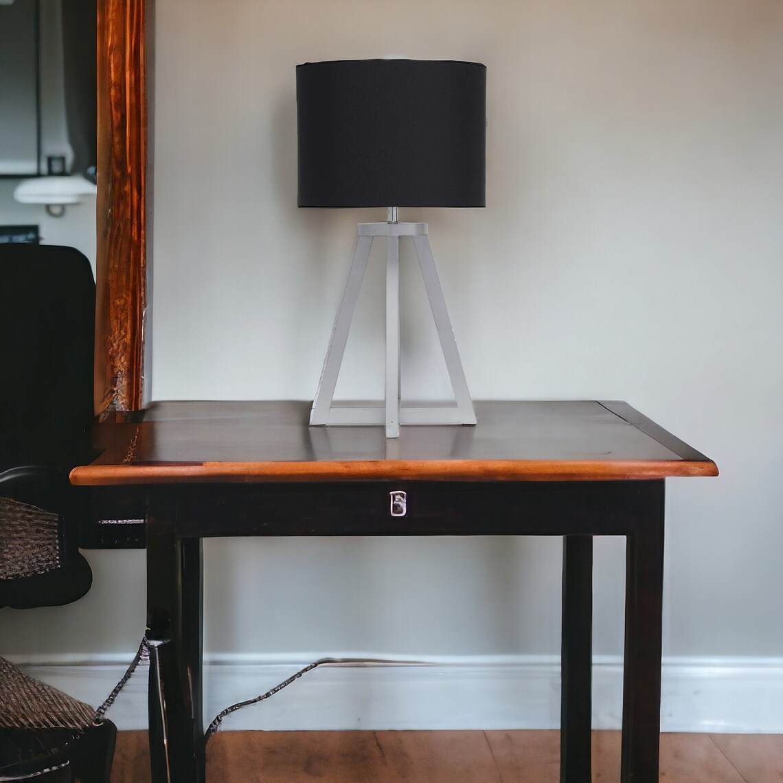 Retro Lamp Triangular Wooden Accent Lamp Natural Triangular Wooden ...