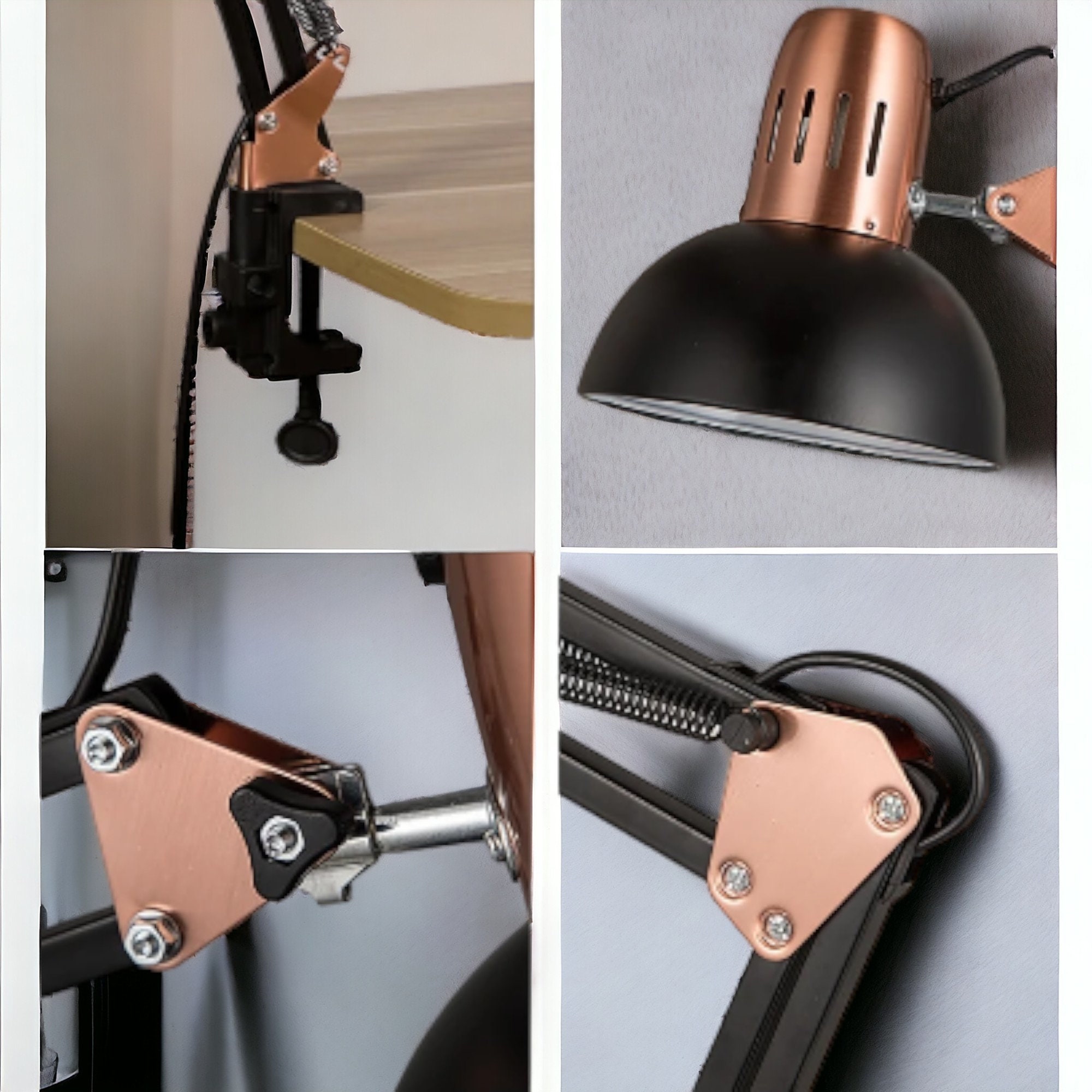 Studio Desk Lamp Vintage Portable Lamps With Clamp Book Reading Folding ...