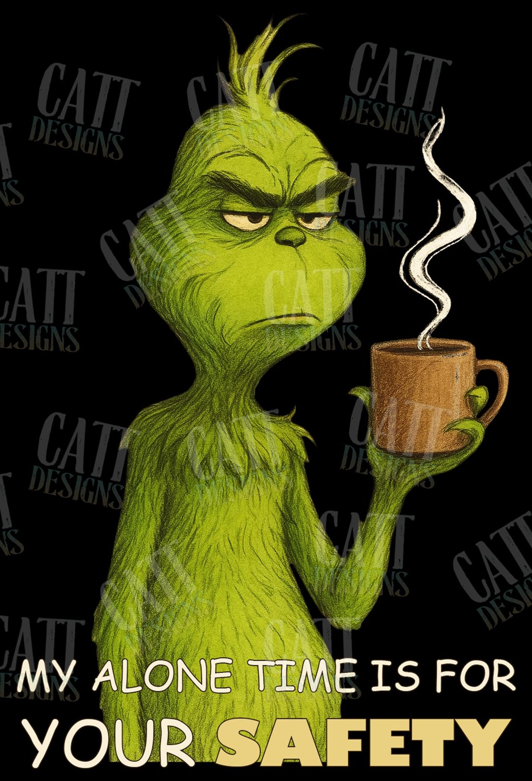 Alone Time Grinch Digital File Png - Etsy