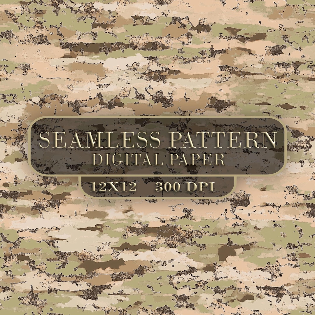 Multicam Inspired Seamless Pattern Digital Paper for Crafts & Projects ...