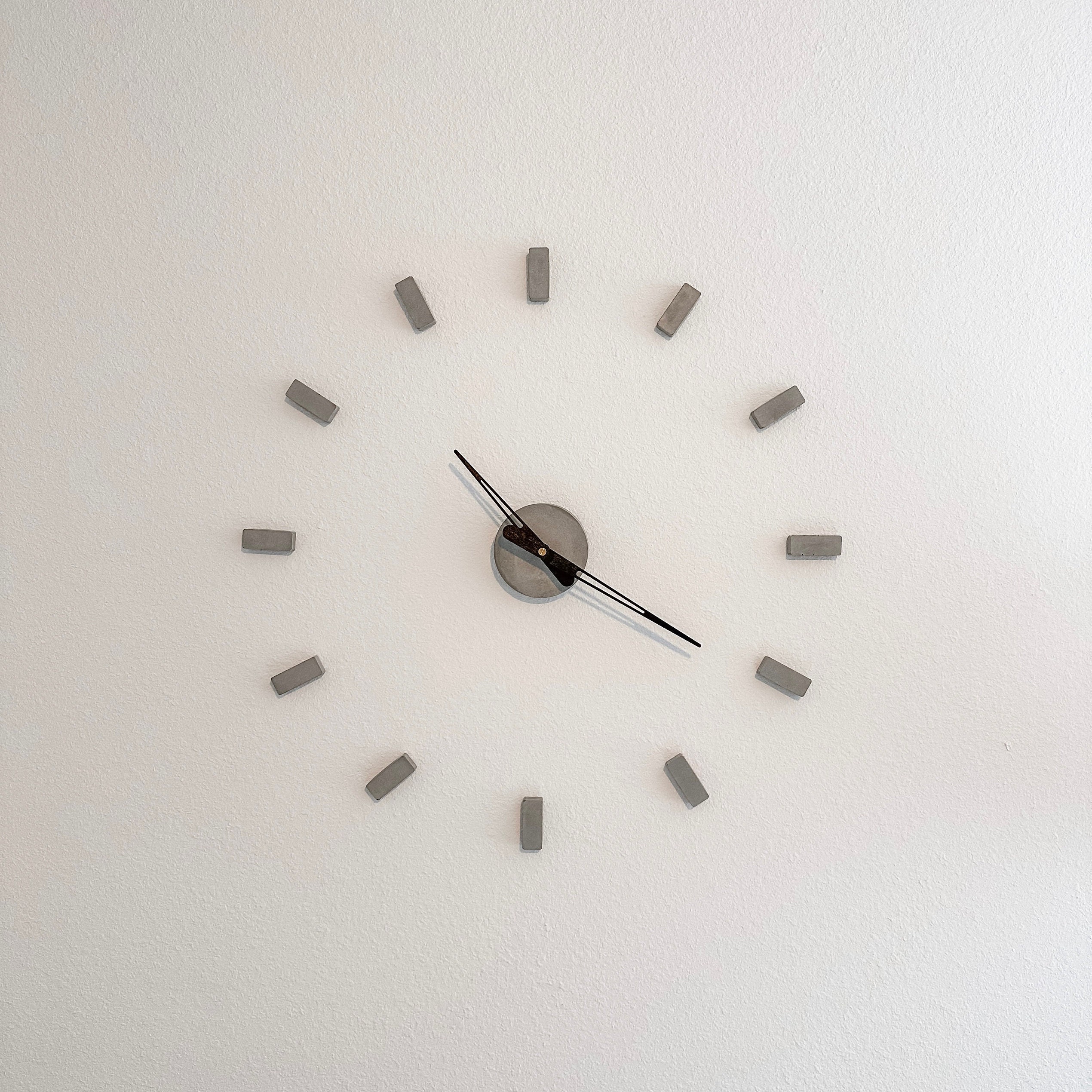 Modern-inspired Cement Clock, Large Wall Clock, Home Decor, DIY Clock ...