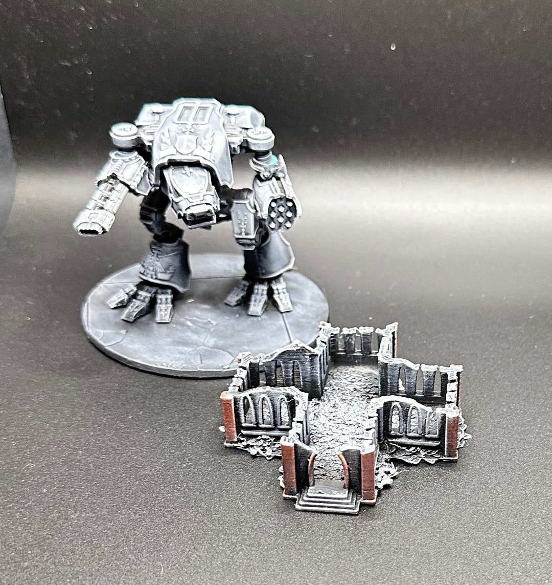 G001R Gothic Building Ruin for 6mm-8mm Table-top Games. Legions ...