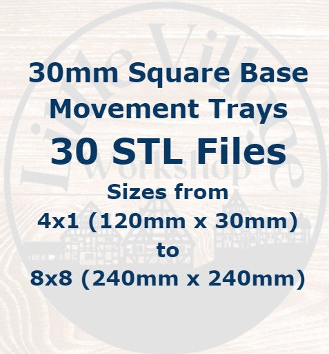 30mm Movement Trays STL Files: Wargaming 3D Print (digital Download) - Etsy