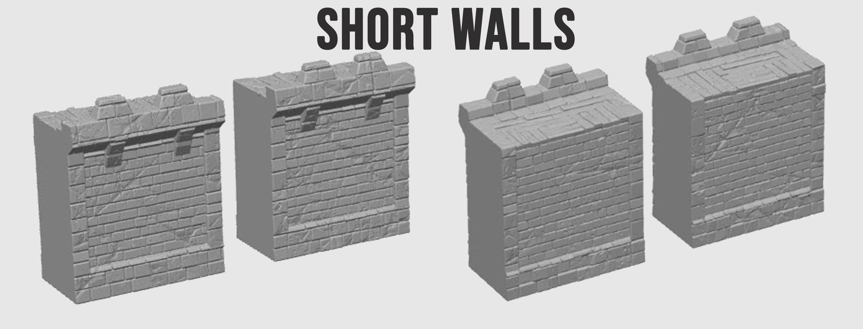 Medieval Fortress Terrain: 3D Printed Modular Castle Set for 28mm 32mm ...