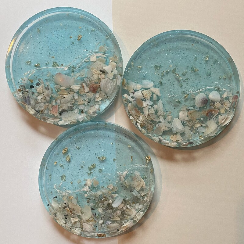 Sea Glass Coasters - Etsy